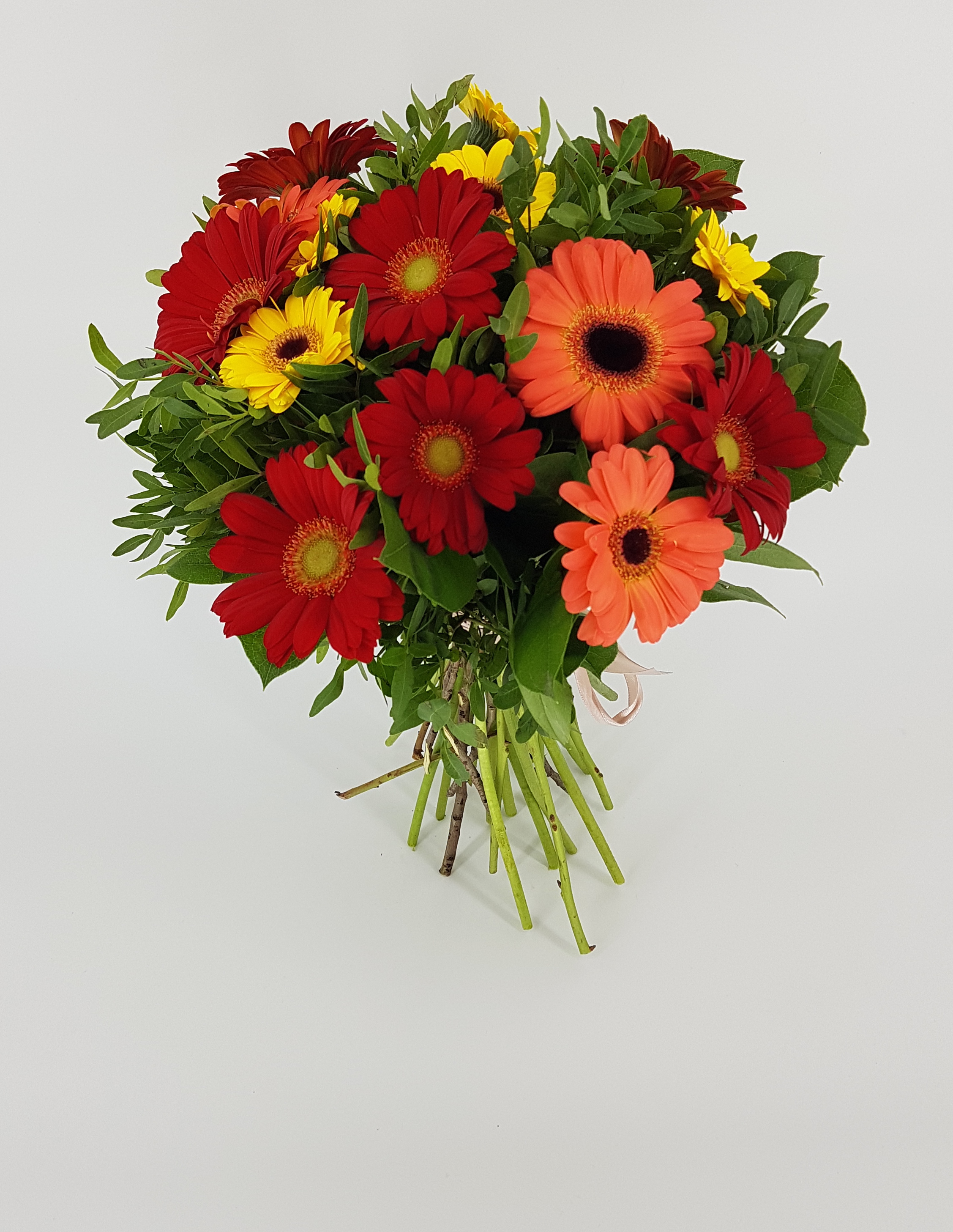 Buchet de gerbera multicolor (Eleganta de toamna)